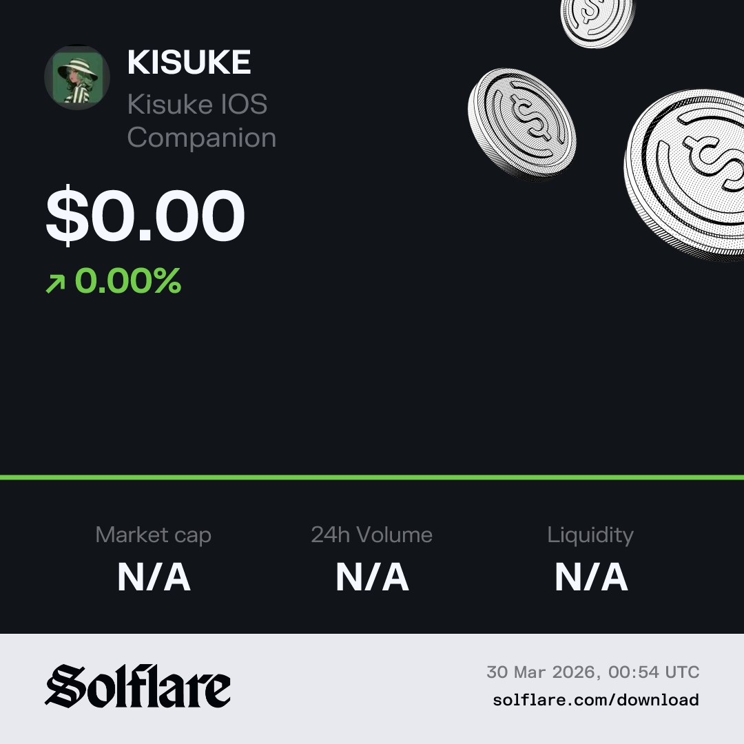 Kisuke IOS Companion Price Today | KISUKE Live Chart, Market Cap & News ...