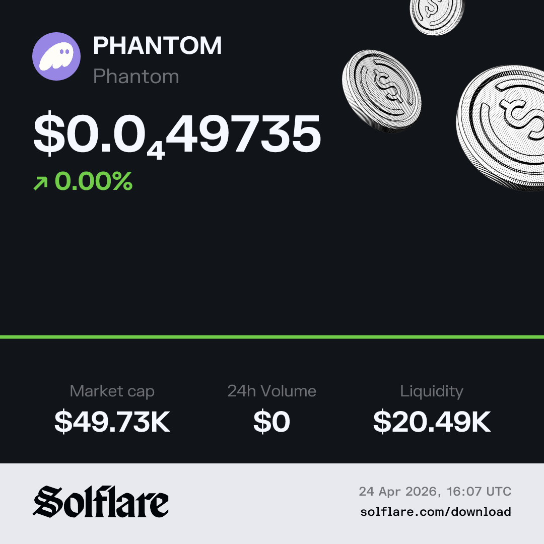 Phantom 8E2kjj…pump Price | Buy & Swap on Solflare wallet