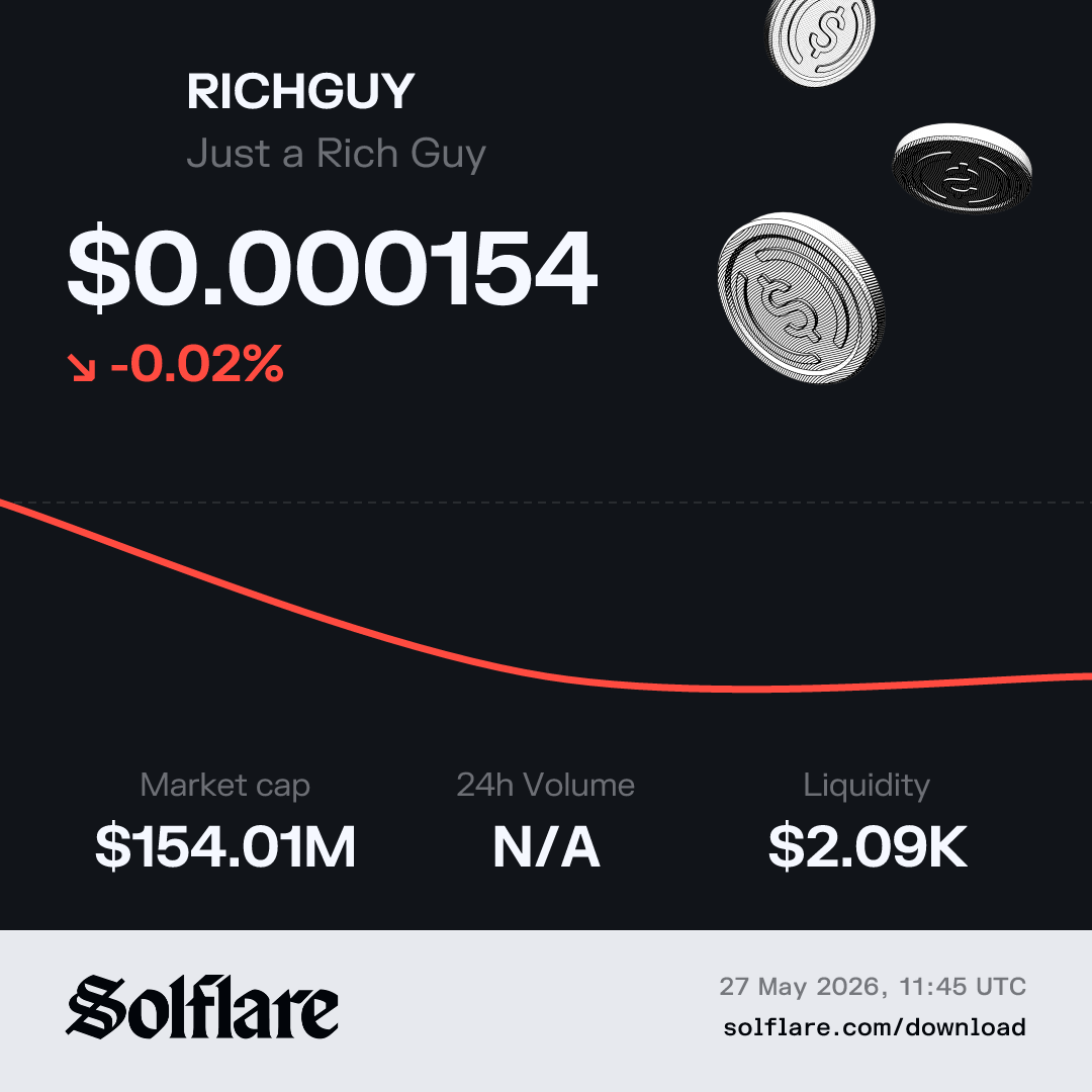 Come comprare o scambiare Just a Rich Guy (RICHGUY) | Guida di Solflare