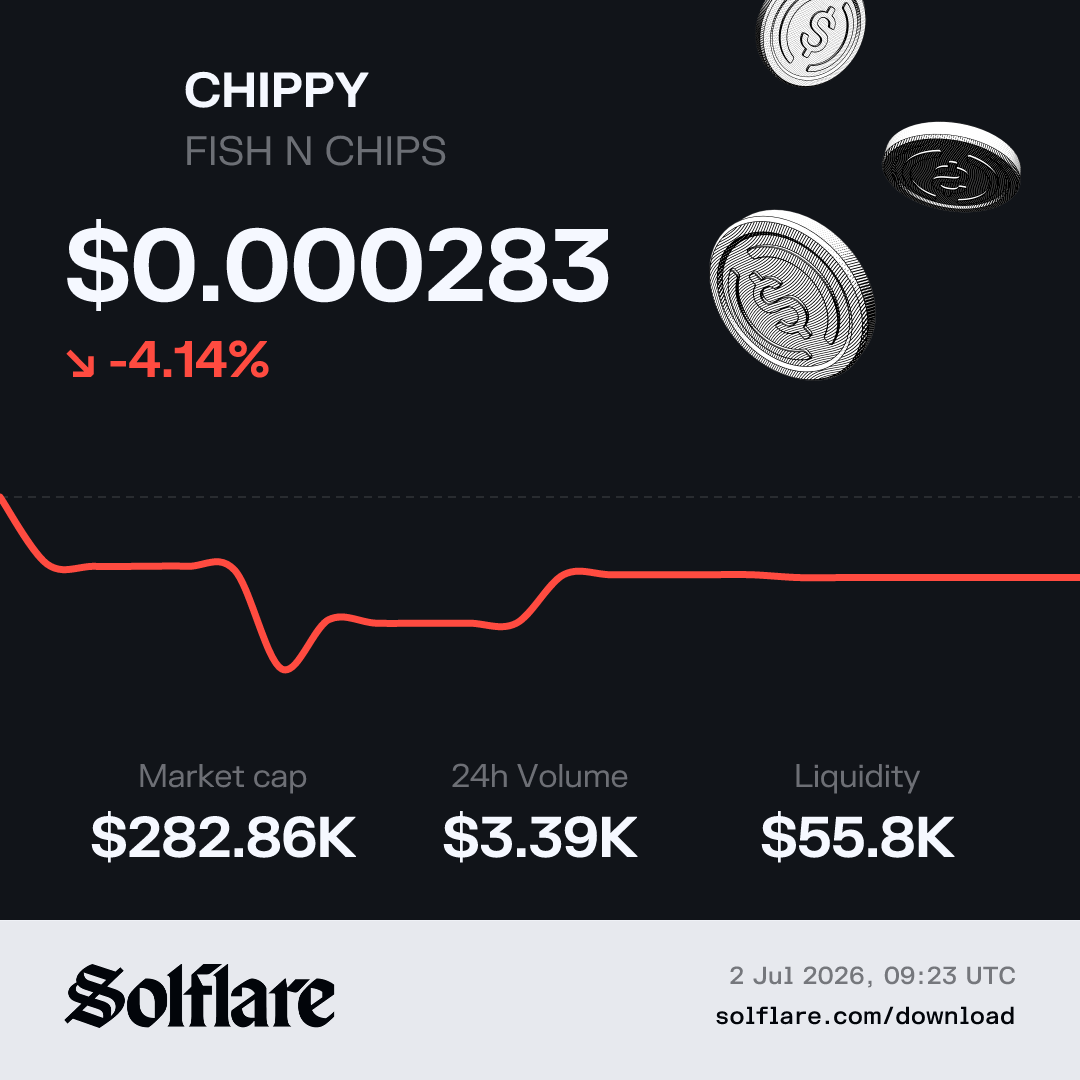 FISH N CHIPS Price Today | CHIPPY Live Chart, Market Cap & News | Solflare